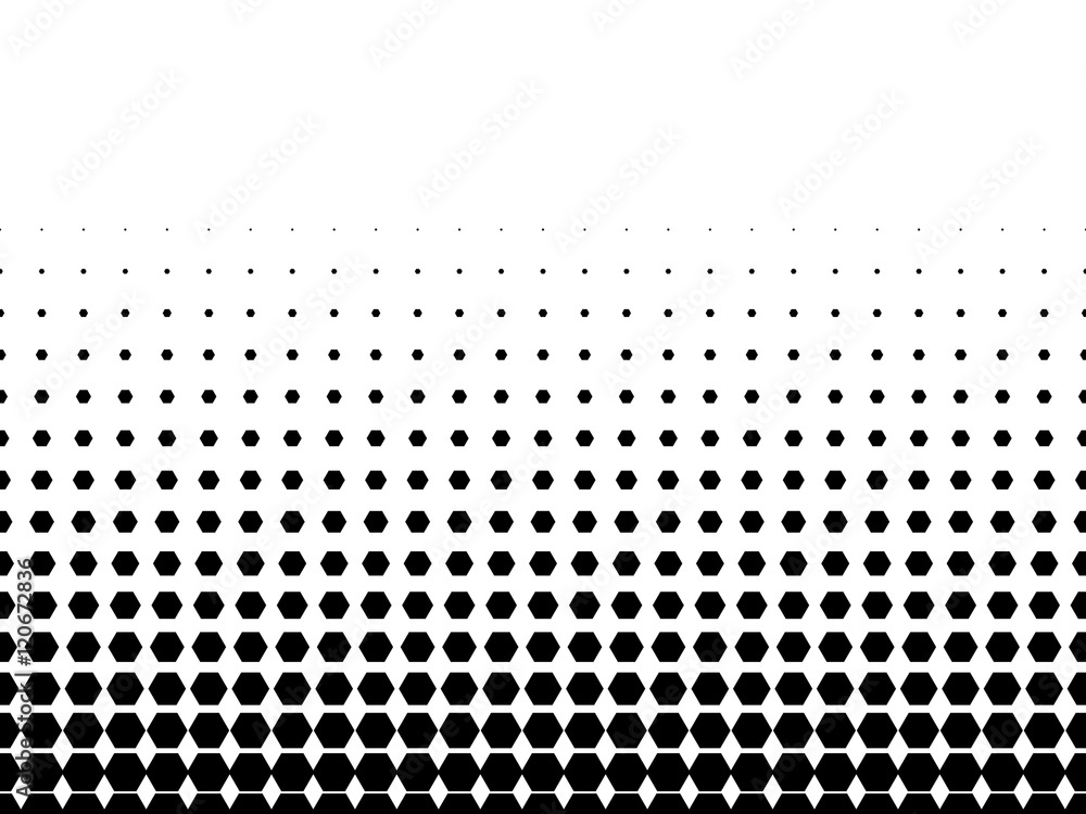 Abstract vector halftone texture of black dots in linear arrangement on ...