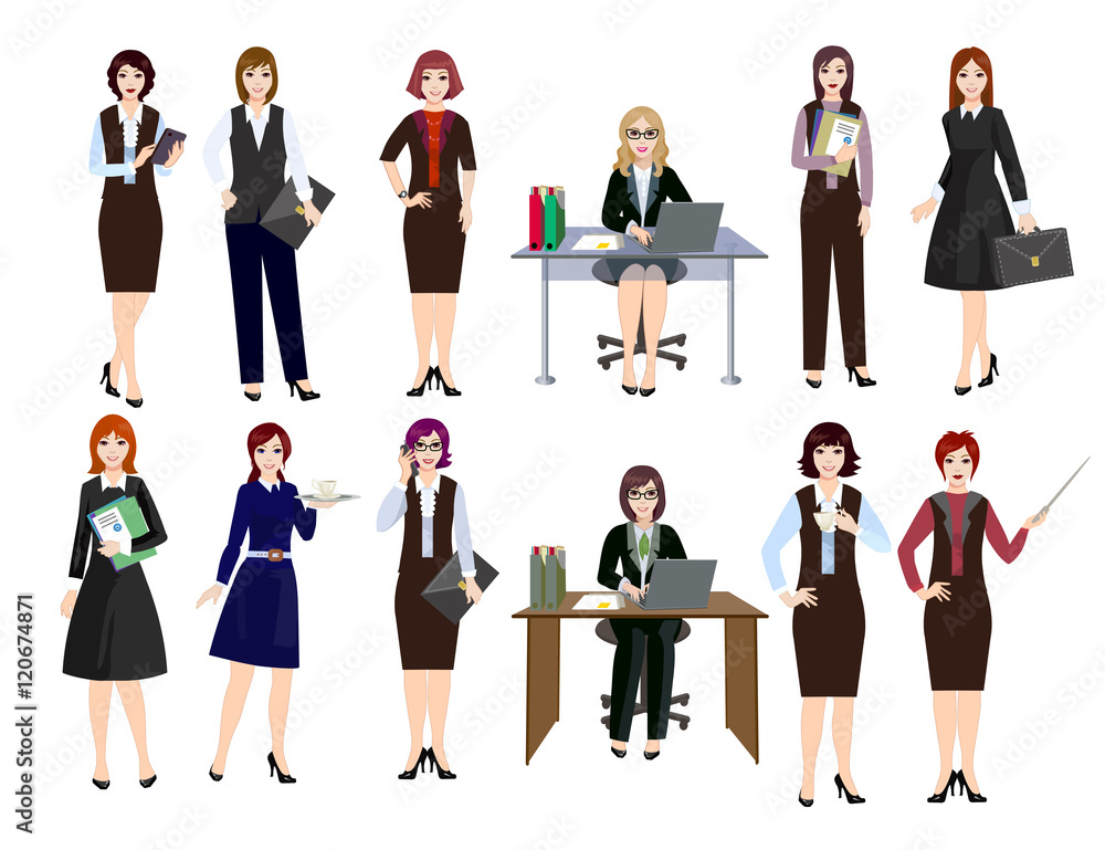 Business Women At Work