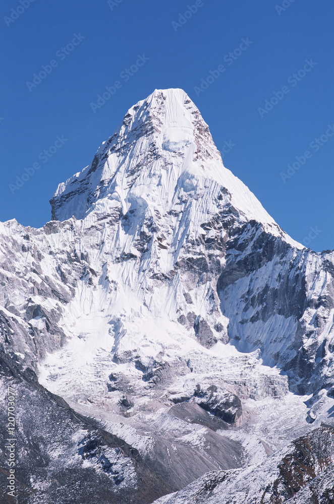 Fishtail mountain (Machapuchare), Annapurna Region, Nepal Stock Photo ...