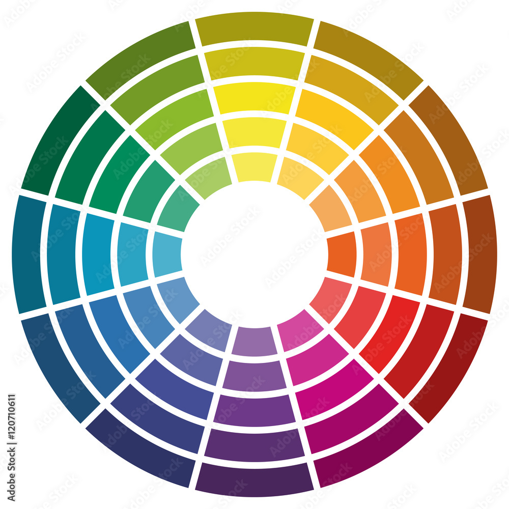 color wheel with twelve colors Stock Vector | Adobe Stock