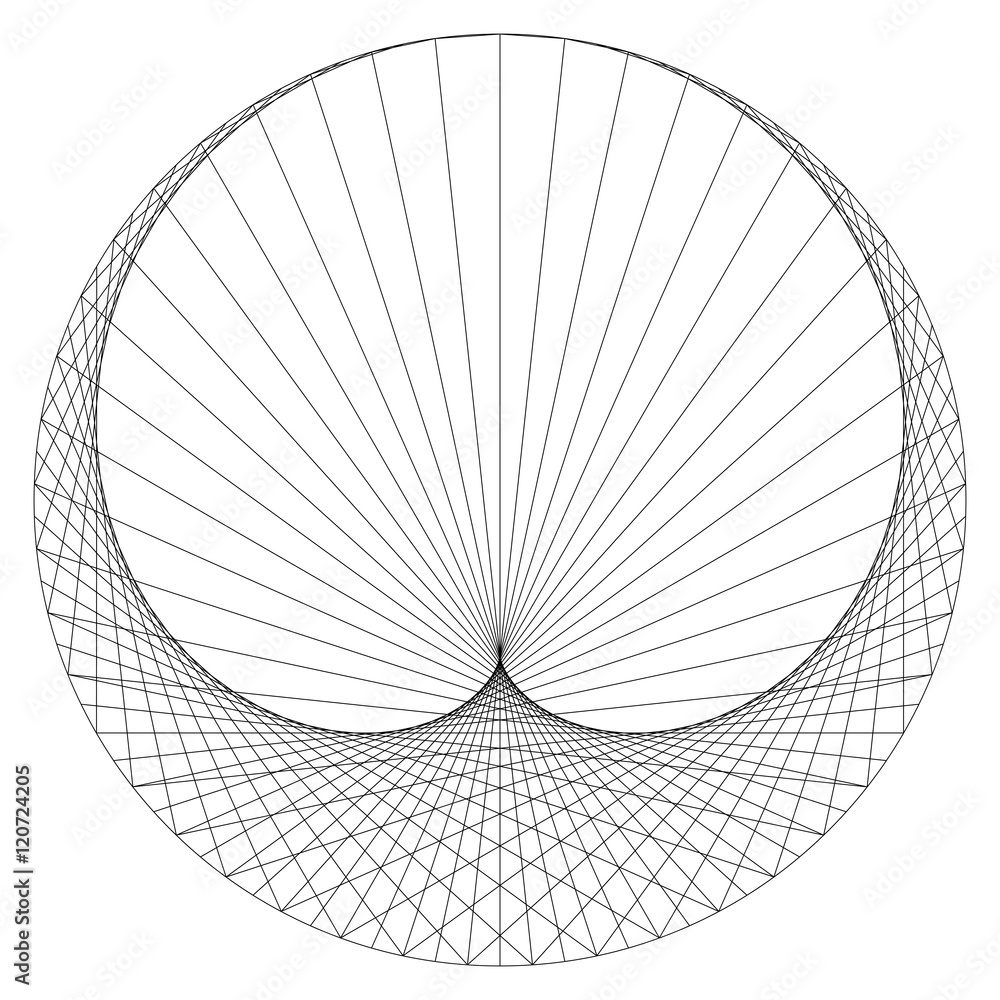 Cardioid - sinusoidal spiral - mathematical plane curve. Stock Vector ...