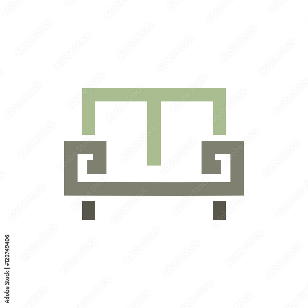 Simple Chair Logo Image Vector Icon Stock Vector | Adobe Stock