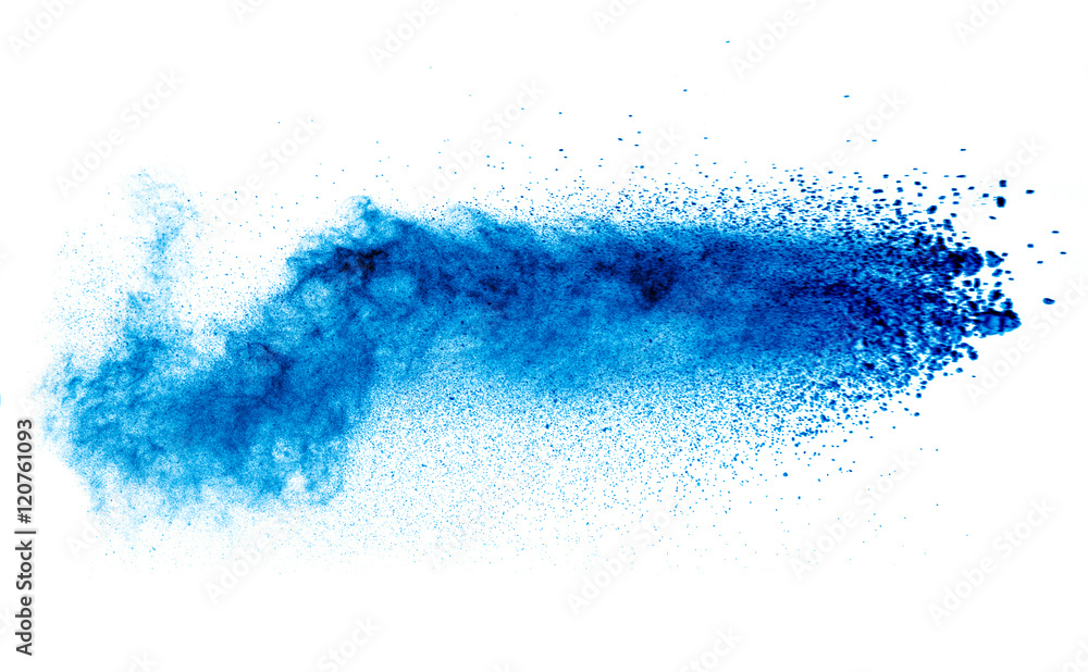 powder explosion isolated on white,Motion blur Stock Photo | Adobe Stock