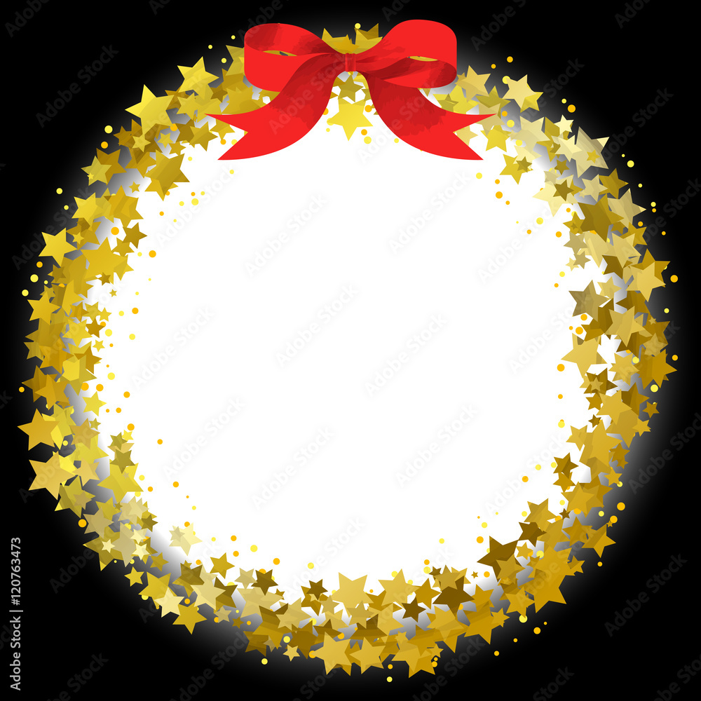 star wreath Stock Vector | Adobe Stock