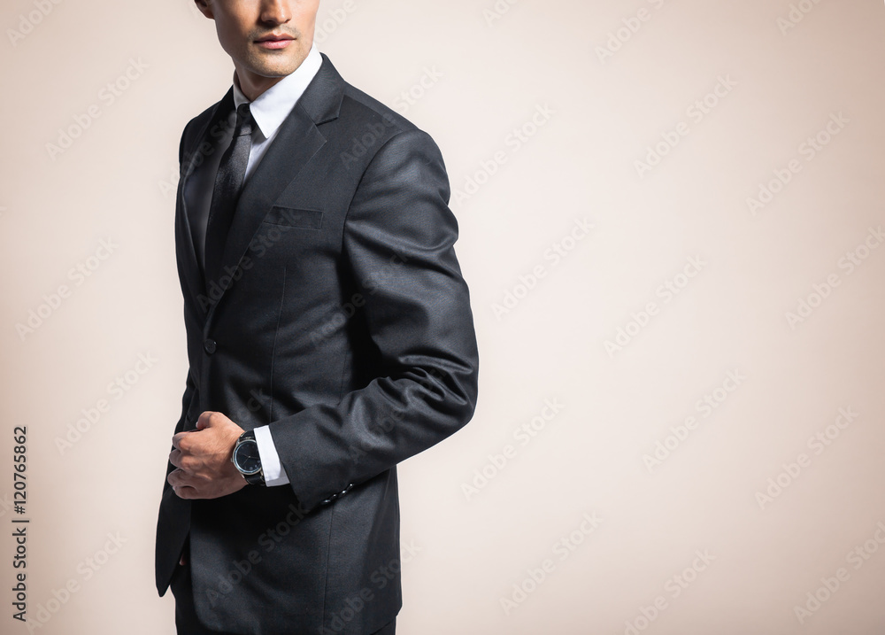 Man wearing suit and tie. Stock Photo | Adobe Stock