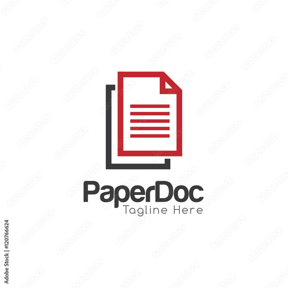 Document Creative Concept Logo Template Stock-Vektorgrafik | Adobe Stock