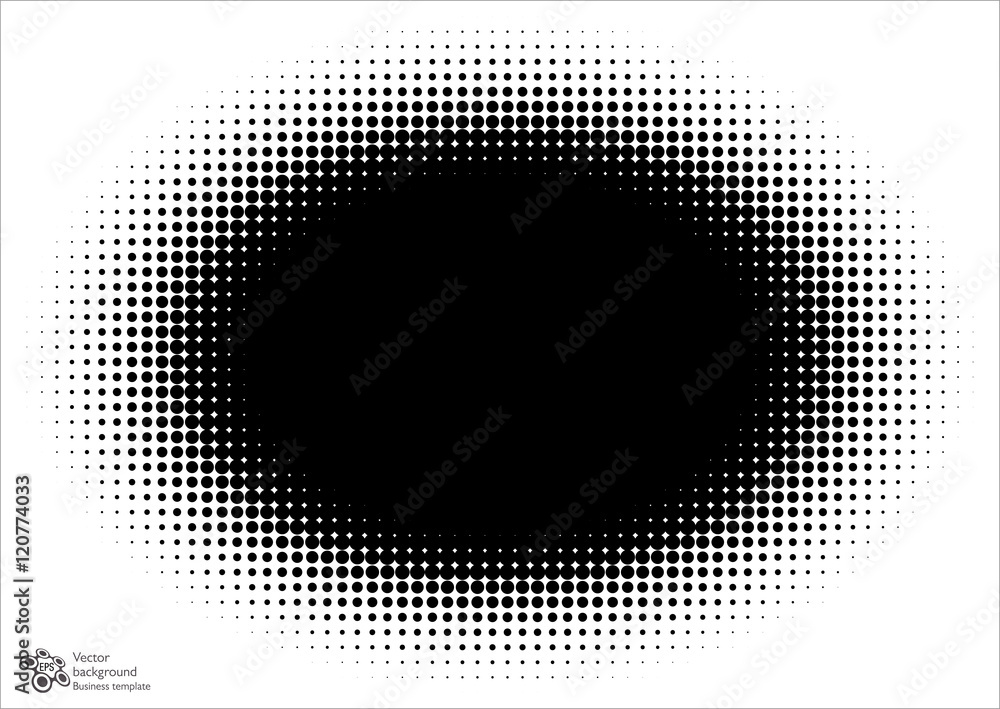 Vector Graphic #Halftone Dot Oval Pattern Stock Vector | Adobe Stock