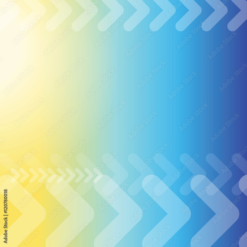 Blue and yellow background template with copy space. For presentations ...