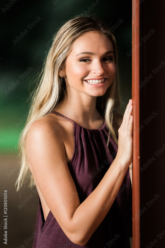 High school senior poses for portraits Stock Photo | Adobe Stock