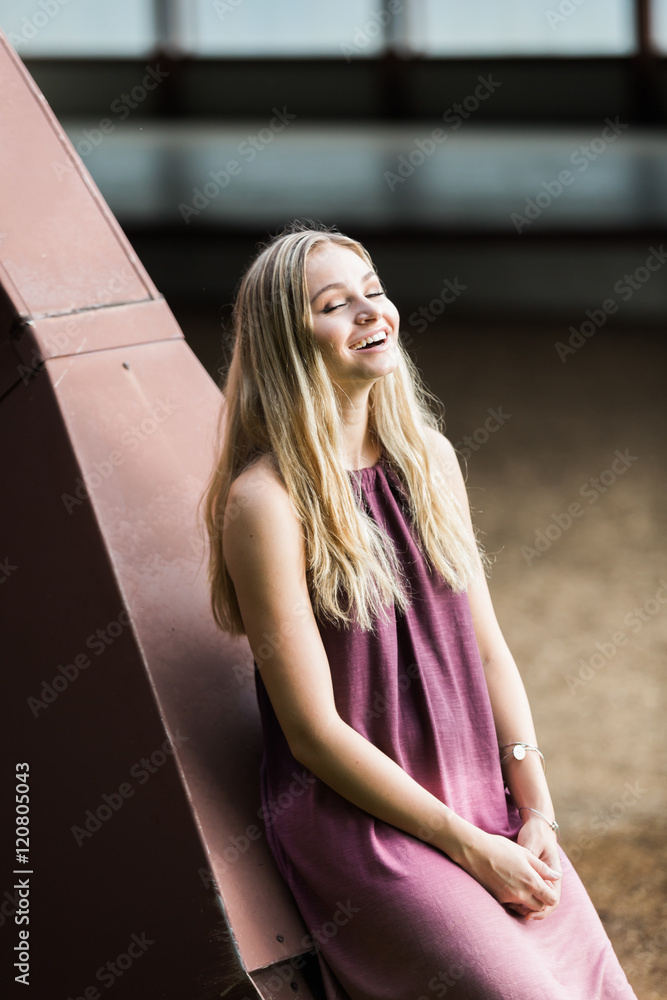 High school senior poses for portraits Stock Photo | Adobe Stock