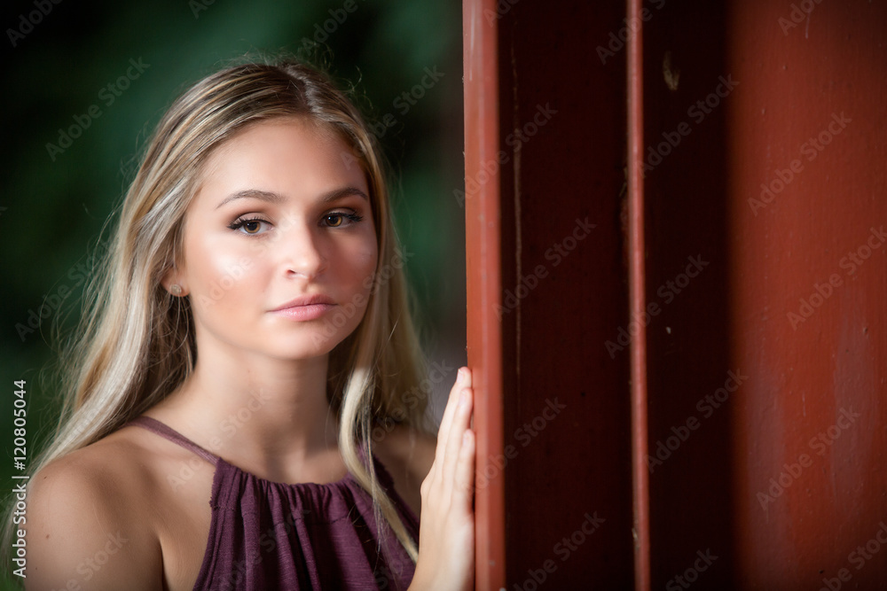 High school senior poses for portraits Stock Photo | Adobe Stock