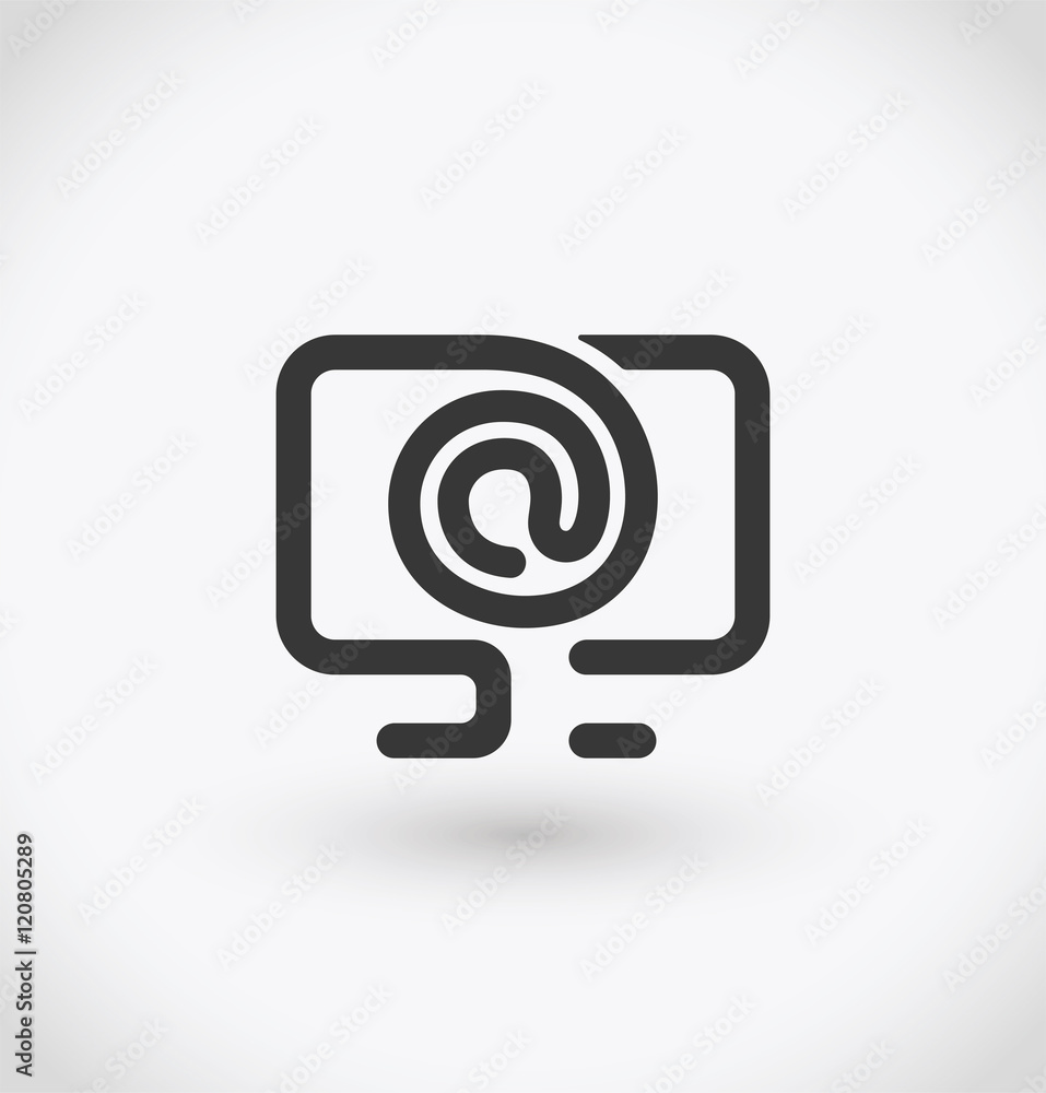Simple at icon on white background. Simple at vector. EPS10. Stock ...