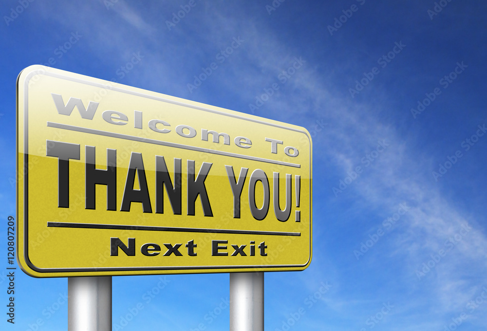 Thank you sign Stock Illustration | Adobe Stock