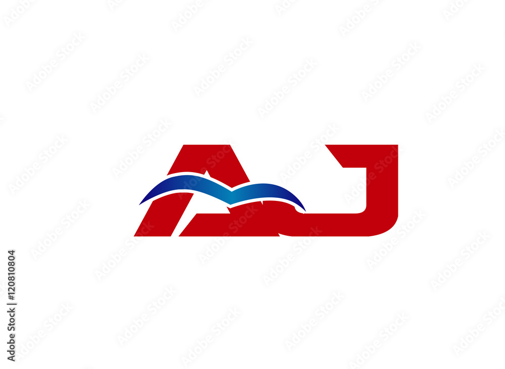 AJ company group linked letter logo Stock-Vektorgrafik | Adobe Stock