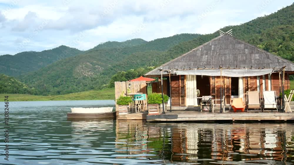 4k Beautiful Raft House at Mae Ngat Dam & Reservoir Chiang Mai ...