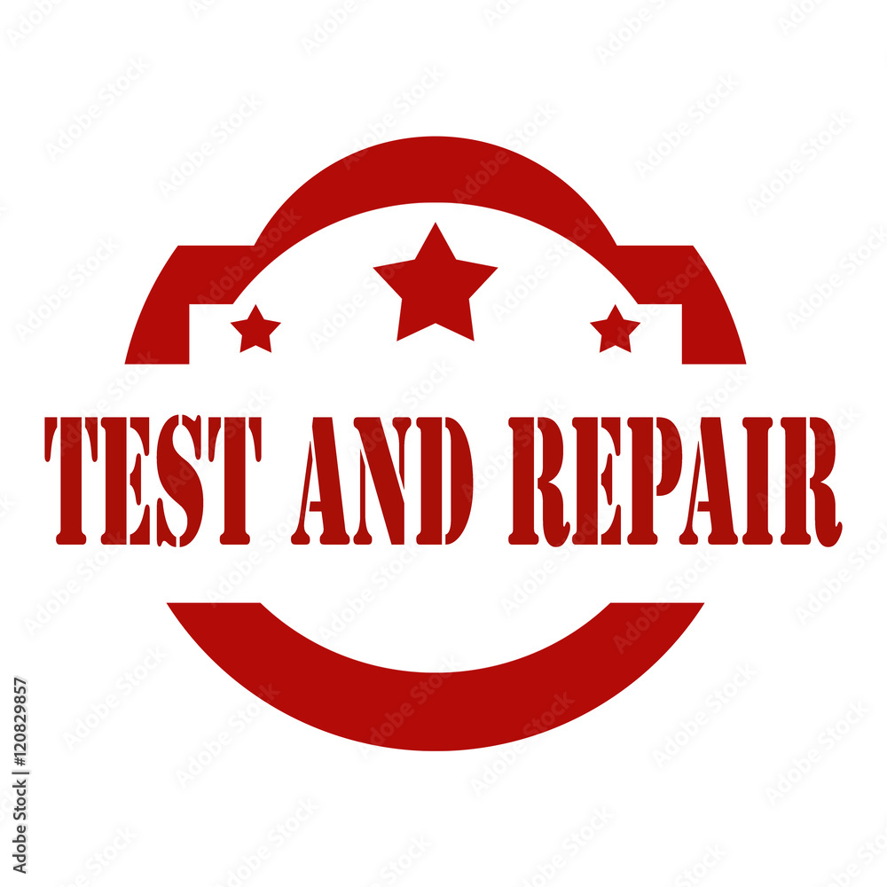 Test and Repair Stock Vector | Adobe Stock