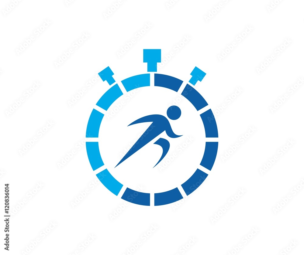 Running man logo Stock Vector | Adobe Stock