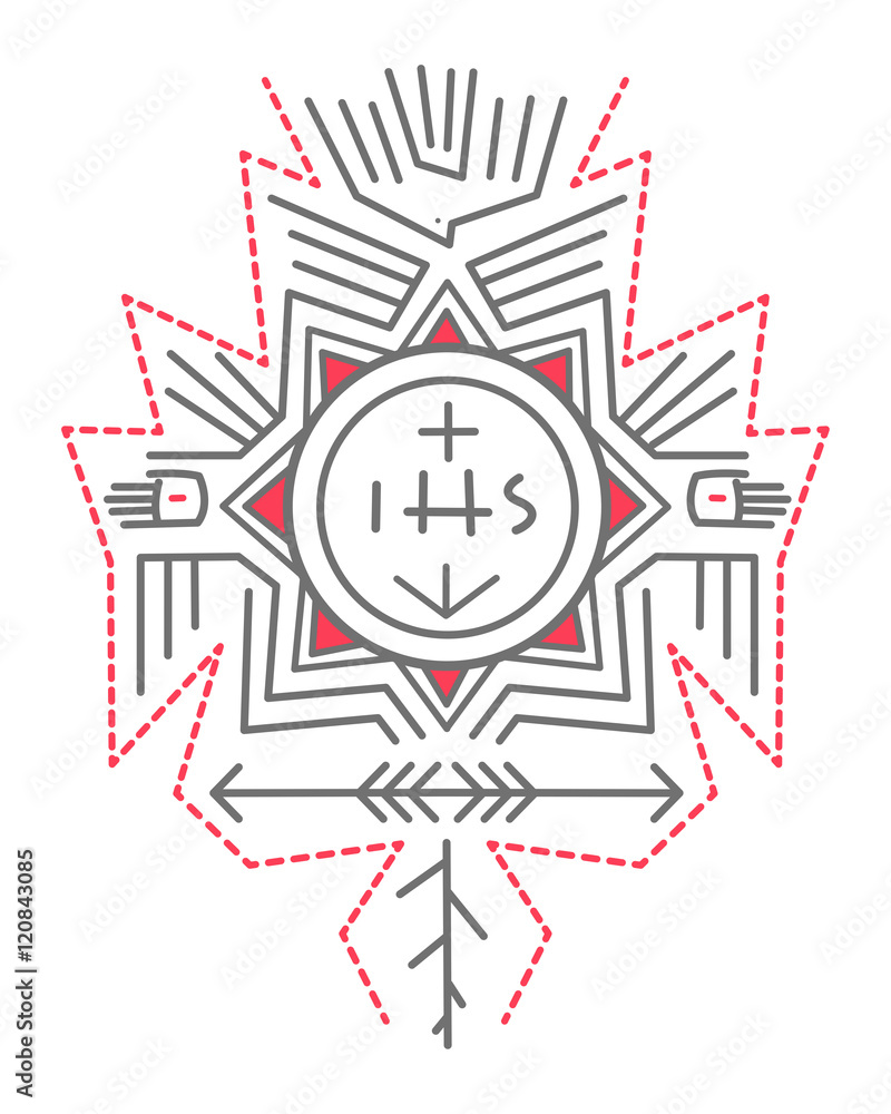 Religious indigenous symbols Stock Vector | Adobe Stock
