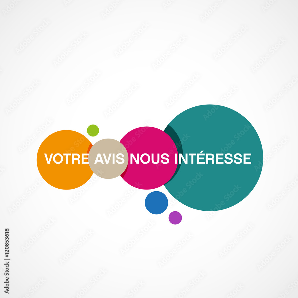 votre avis nous intéresse Stock-Vektorgrafik | Adobe Stock