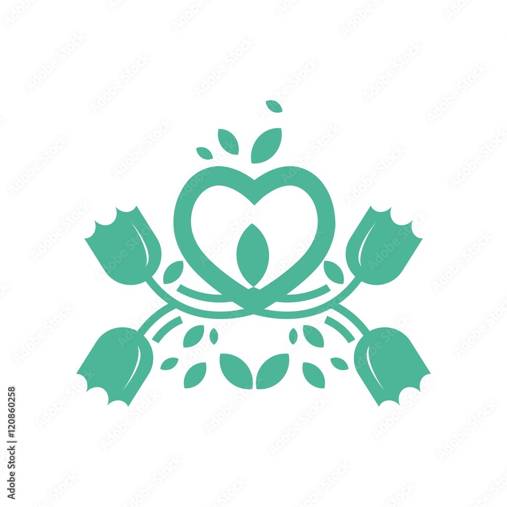 Wedding Flower, Crest and Symbols Stock Vector | Adobe Stock