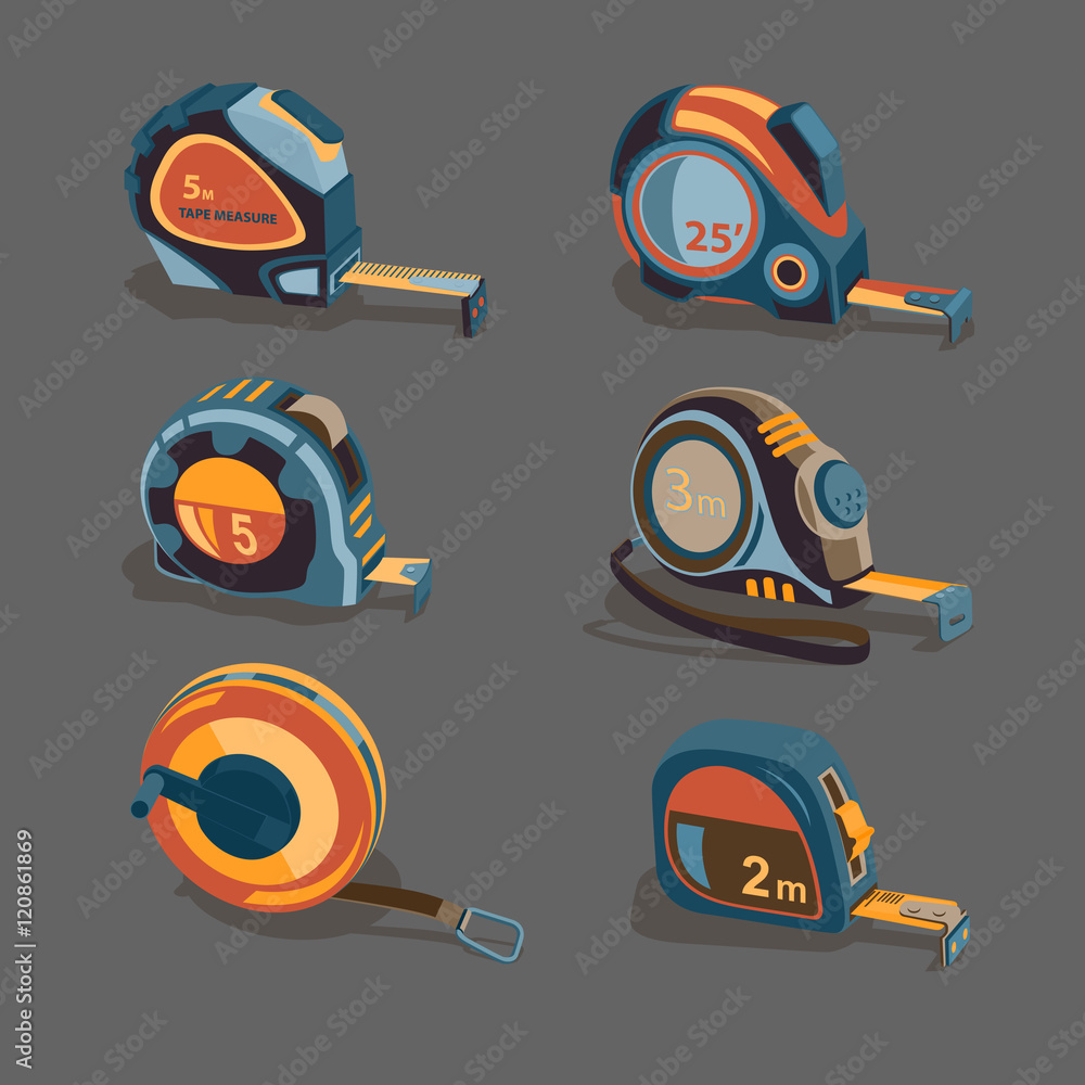 Building measuring tool set Stock-Vektorgrafik | Adobe Stock