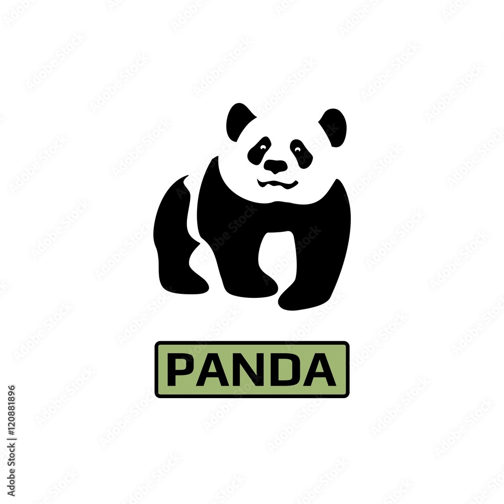 Vector of Panda bear icon. Business icon for the company. Logo for pet ...