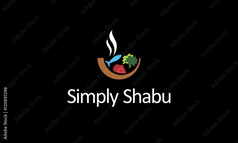 Shabu logo Stock Vector | Adobe Stock