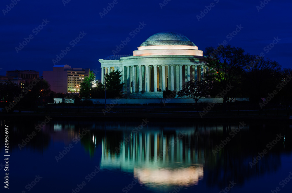 Thomas Jefferson Memorial At Night
