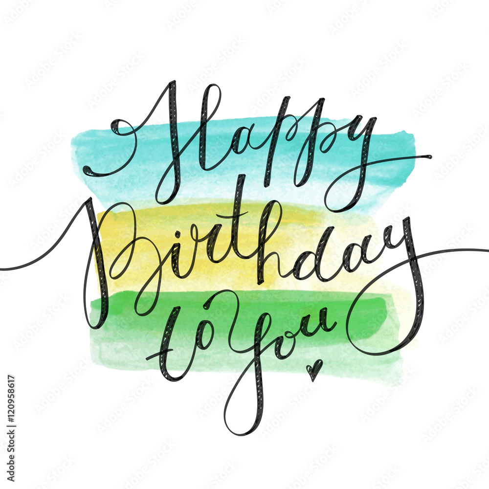 happy birthday to you Stock Vector | Adobe Stock