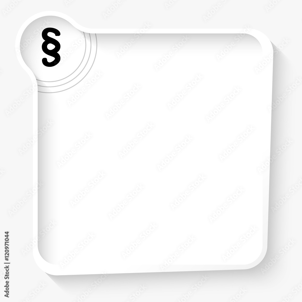 White box for your text and paragraph Stock Vector | Adobe Stock