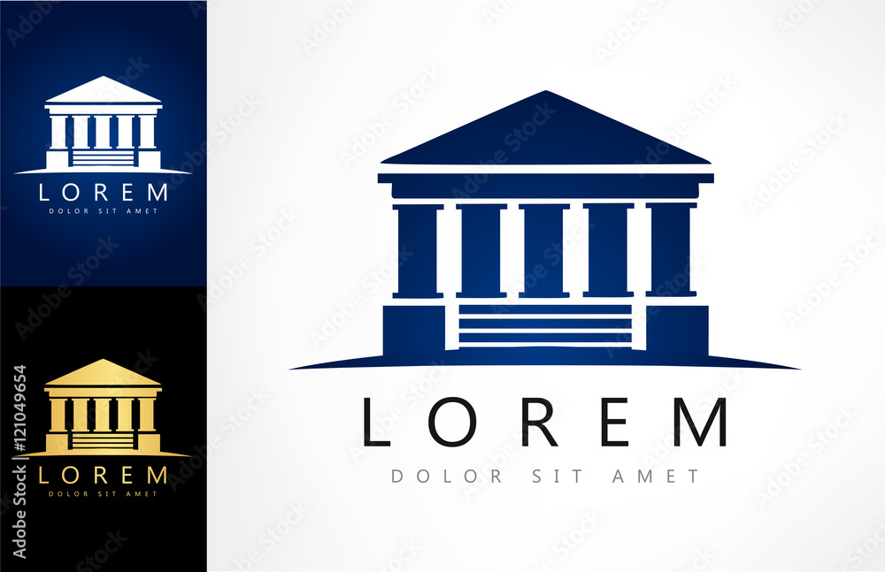 Bank symbol. Vector Illustration. Stock Vector | Adobe Stock