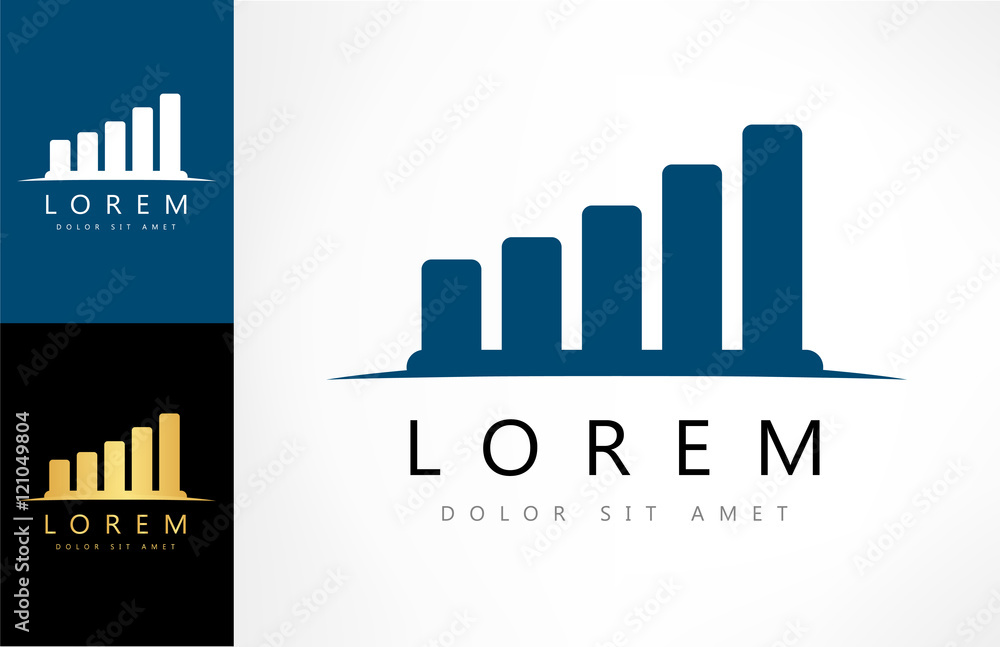 diagram logo vector Stock Vector | Adobe Stock