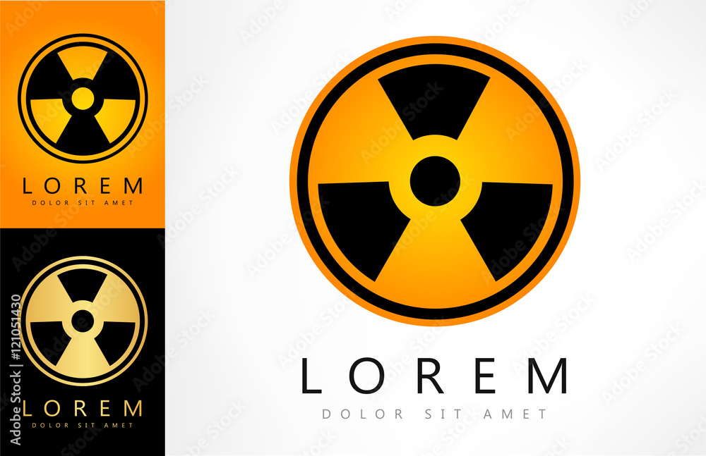 Radiation Round logo vector Stock Vector | Adobe Stock