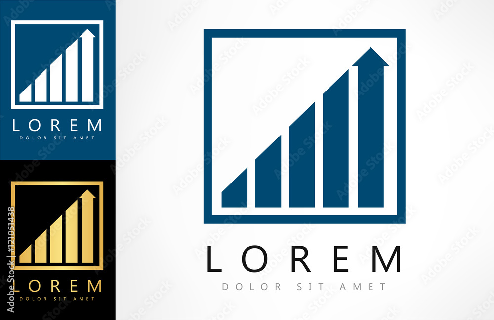 diagram logo vector Stock Vector | Adobe Stock