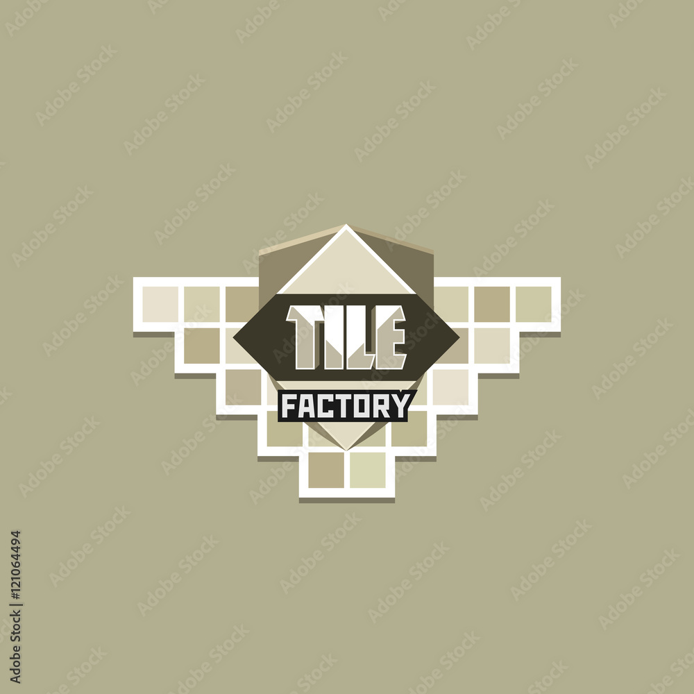 tile logo vector de Stock | Adobe Stock