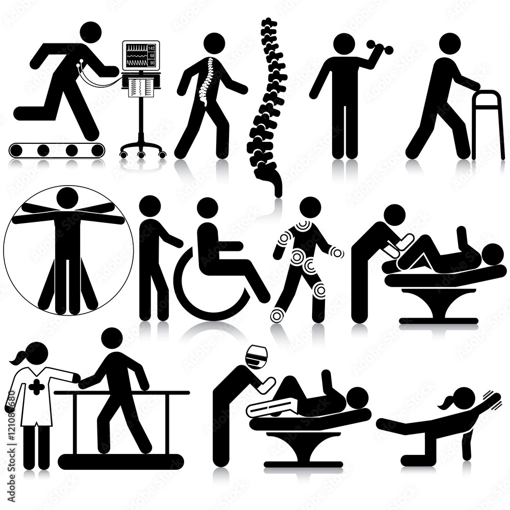 Physio Therapy Stock Vector | Adobe Stock