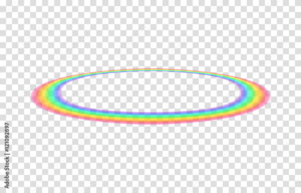 Transparent rainbow. Vector illustration. Realistic raibow on ...