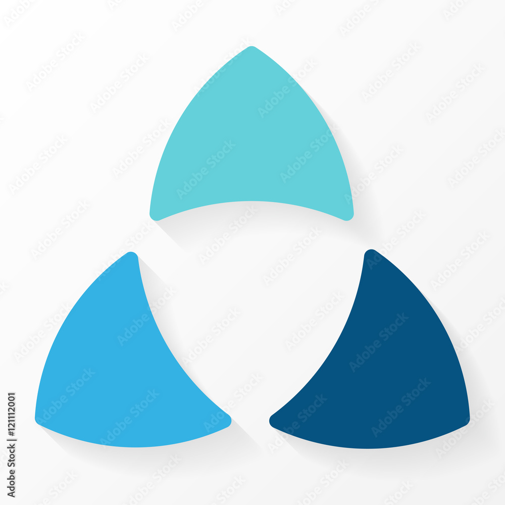 Circle arrows triangle infographic, cycle diagram, graph, presentation ...