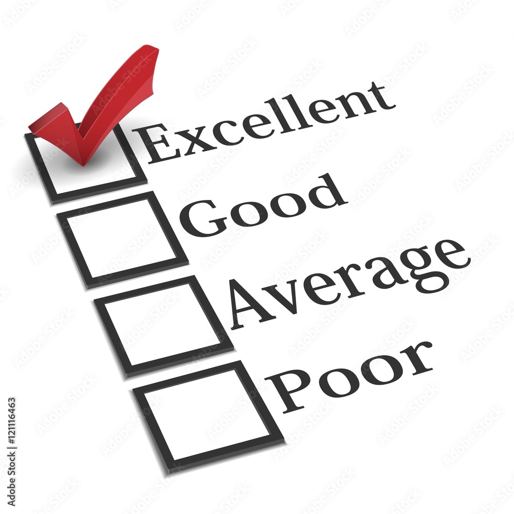 Evaluation checklist with red check mark Vector Stock Vector | Adobe Stock