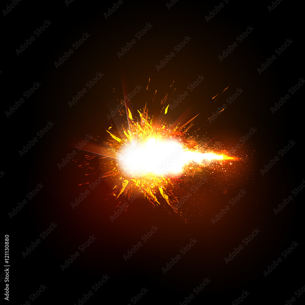 Spark Effect Sparkling stars light effect easy editable Stock Vector ...