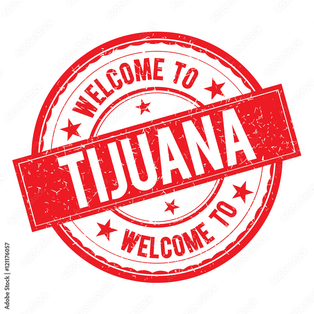 Welcome to TIJUANA Stamp Sign Vector. Stock Vector | Adobe Stock