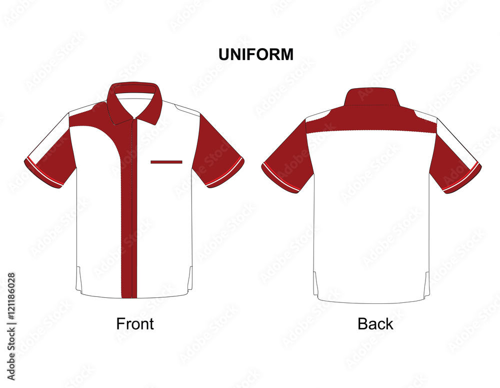 Shirt Uniform Template Stock Vector | Adobe Stock