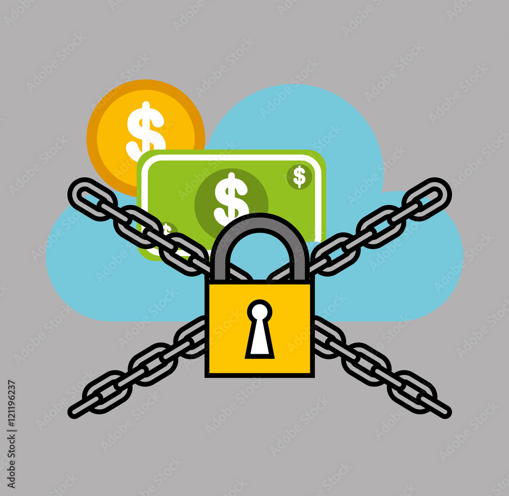 security money investment flat vector illustration design Stock Vector ...