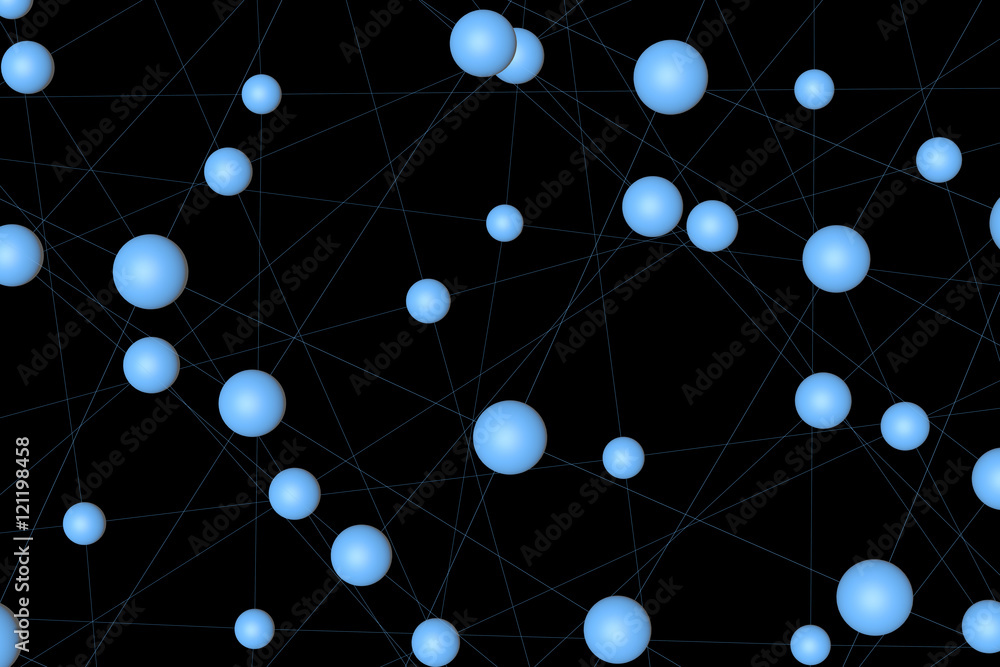 Blue glowing balls Stock Illustration | Adobe Stock