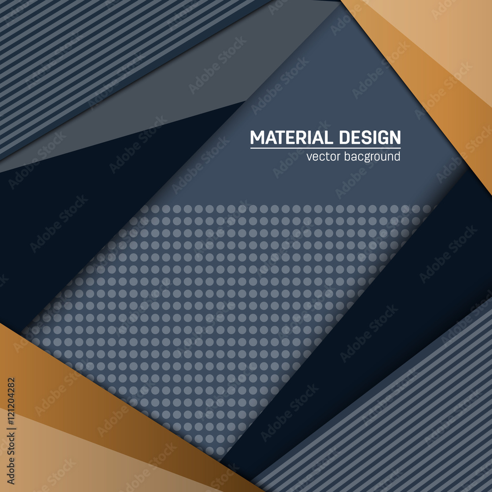 Vector material design background. Abstract creative concept layout ...