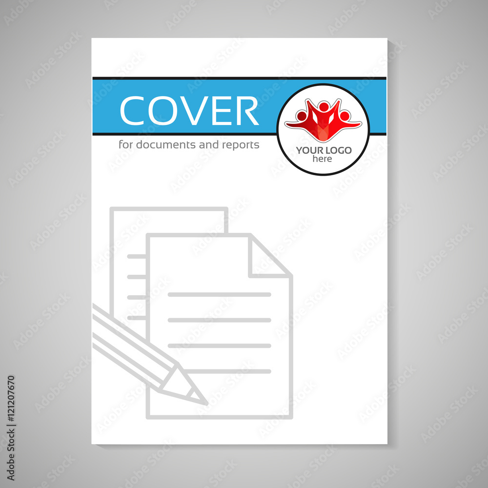 Vector modern folder cover, book cover, brochure - design template for ...