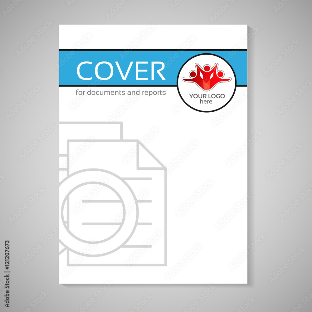 Vector modern folder cover, book cover, brochure - design template for ...