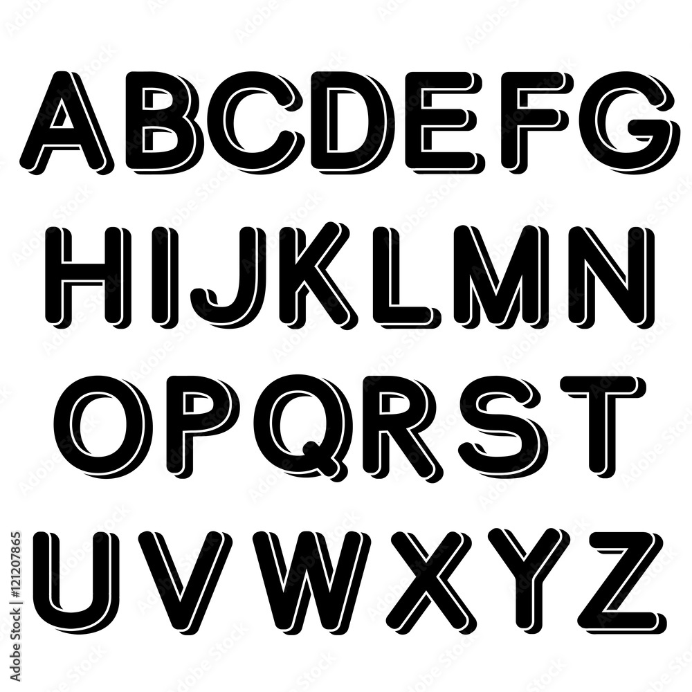 Block Letters Alphabet Font