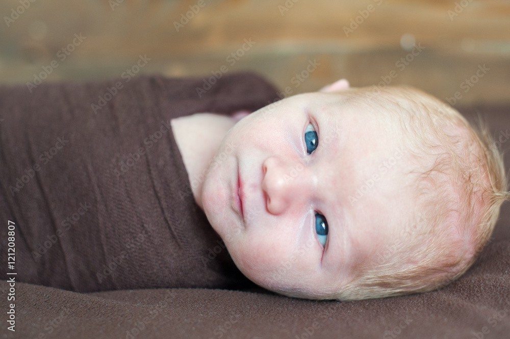 Temporary strabismus newborn baby Stock Photo | Adobe Stock