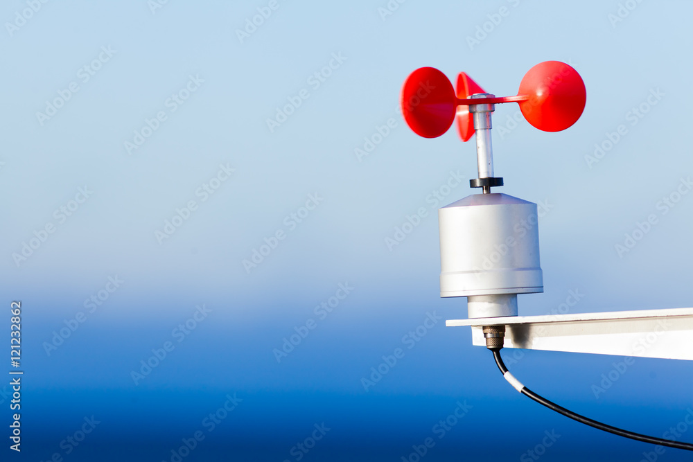 Electronic anemometer, a device for measuring wind speed Stock Photo ...